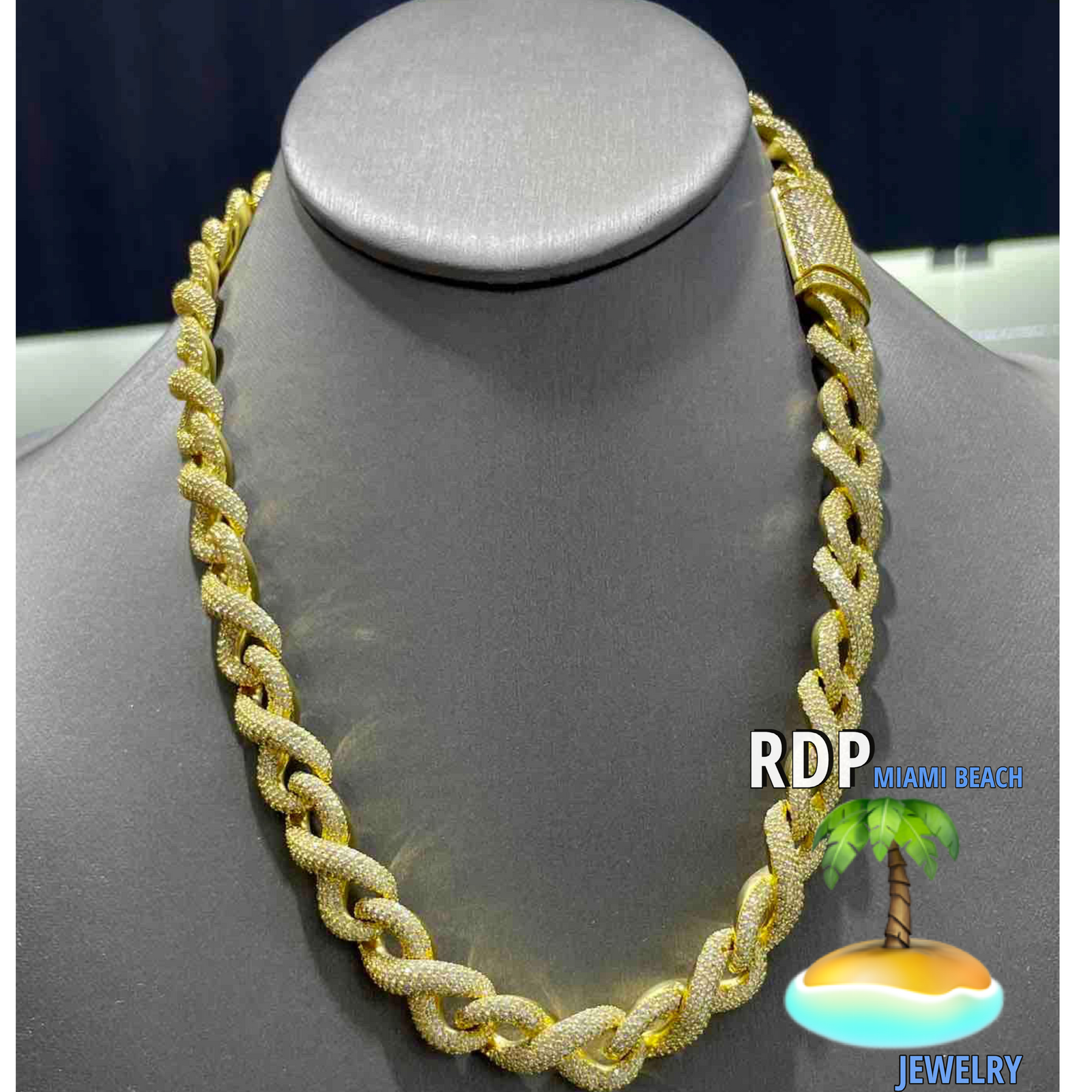 Elevate Your Style with an Iced Out Gold Chain from RDP