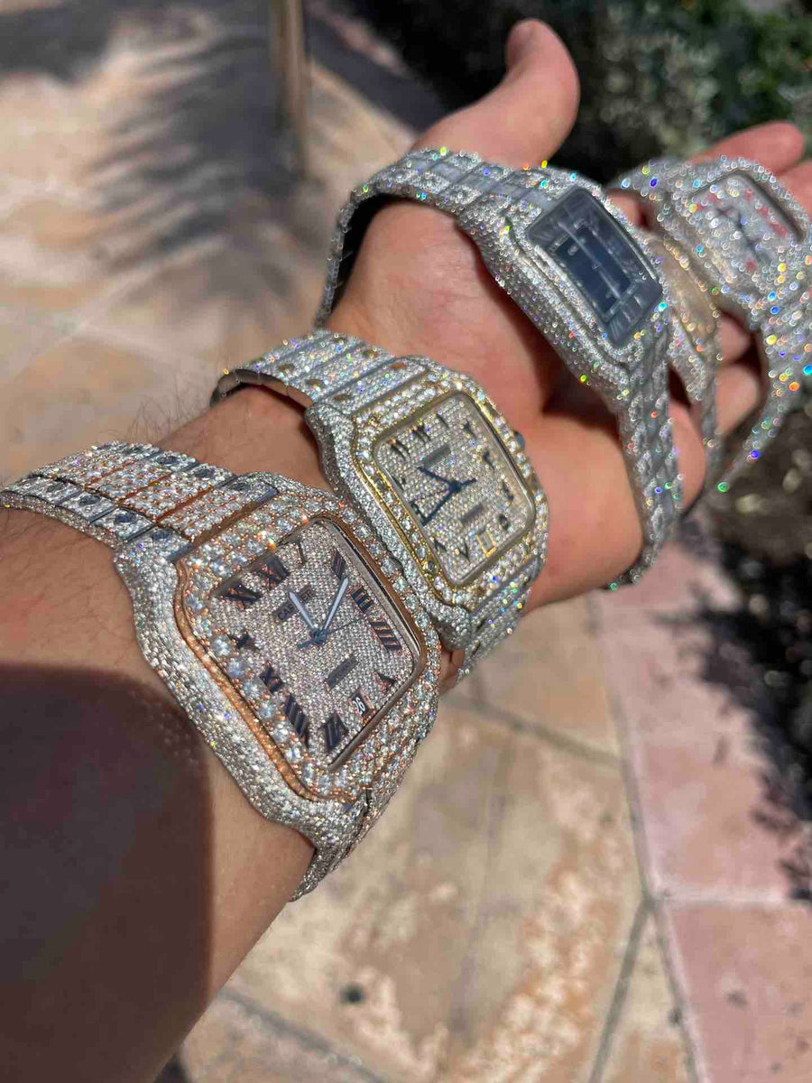 Iced Out Cartier Watches – RDP Miami Beach Jewelry