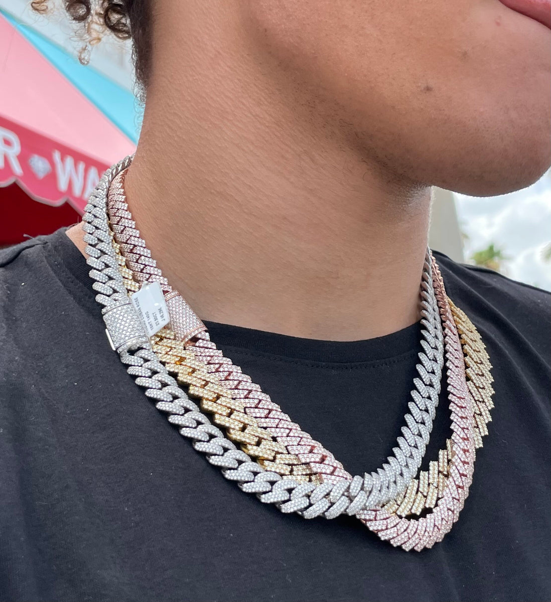 12mm Iced Cuban Link Chain – RDP Miami Beach Jewelry