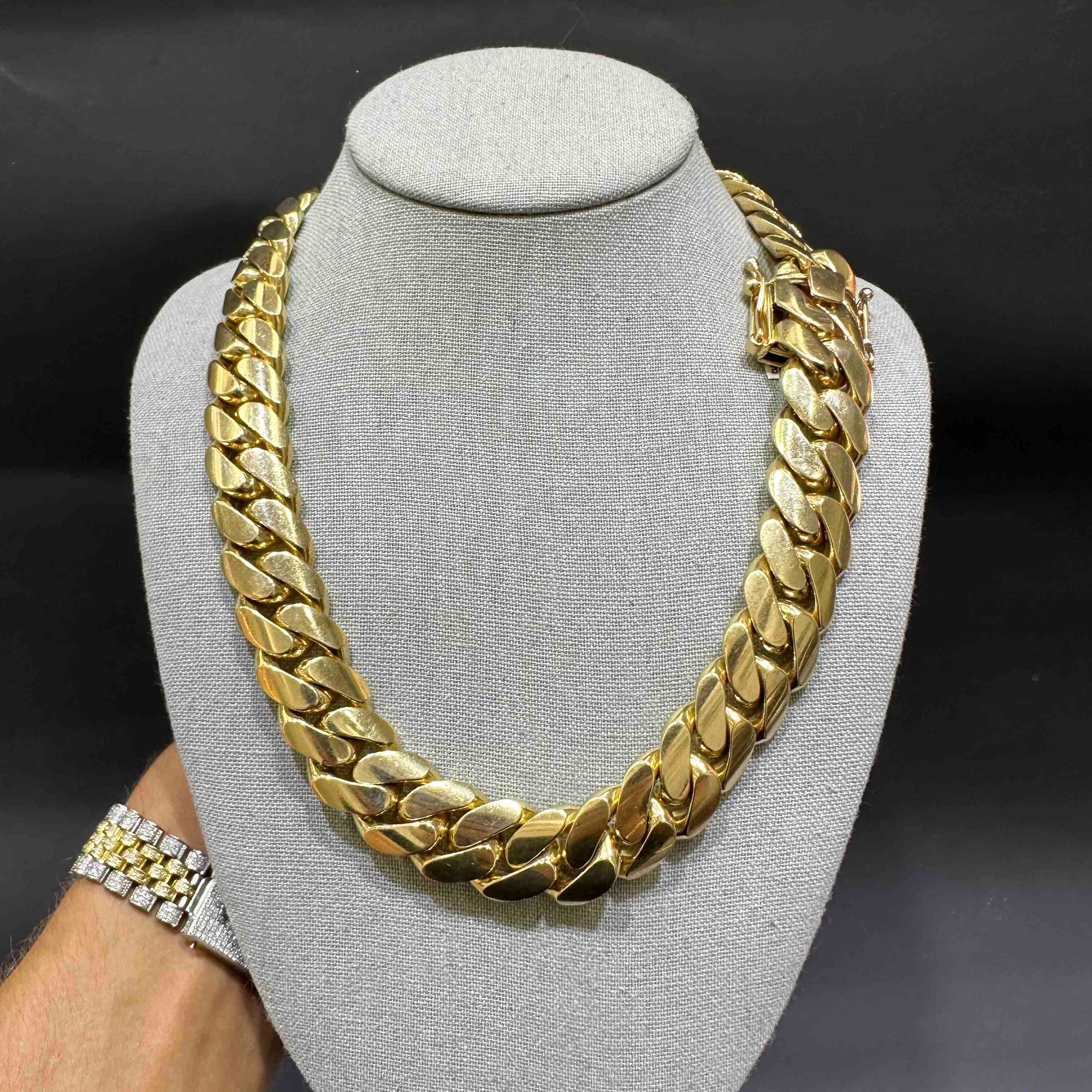 Buy 10K 20MM HEAVY CUBAN LINK (ADJUSTABLE LENGTH)
