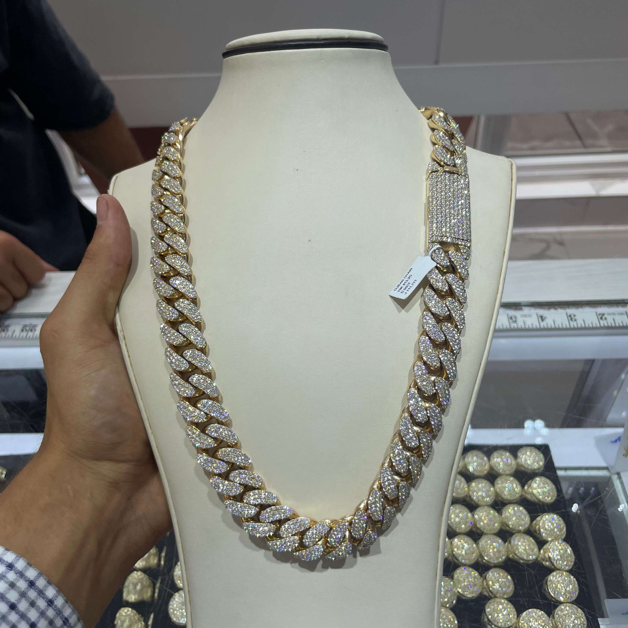 Rose Cuban Link Iced Out