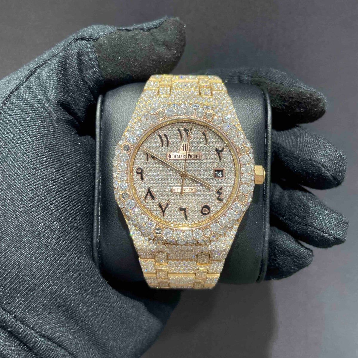 42MM Bust Down AP VVS Arabic Rose Royal Oak