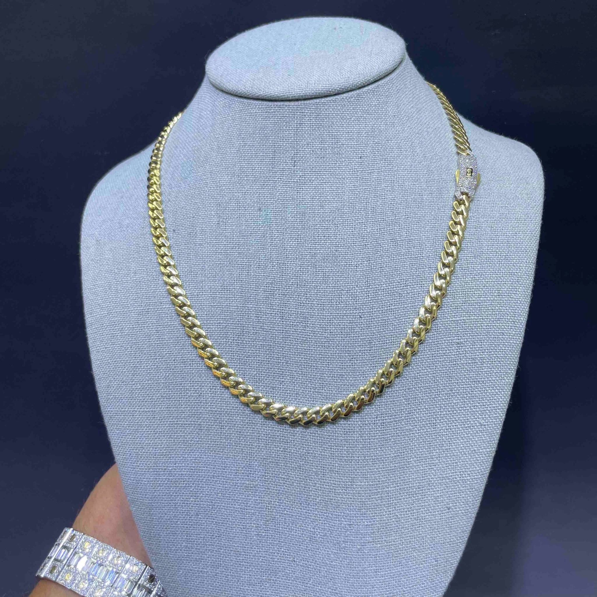 10k Monaco Chain BRAND NEW 20 Inches
