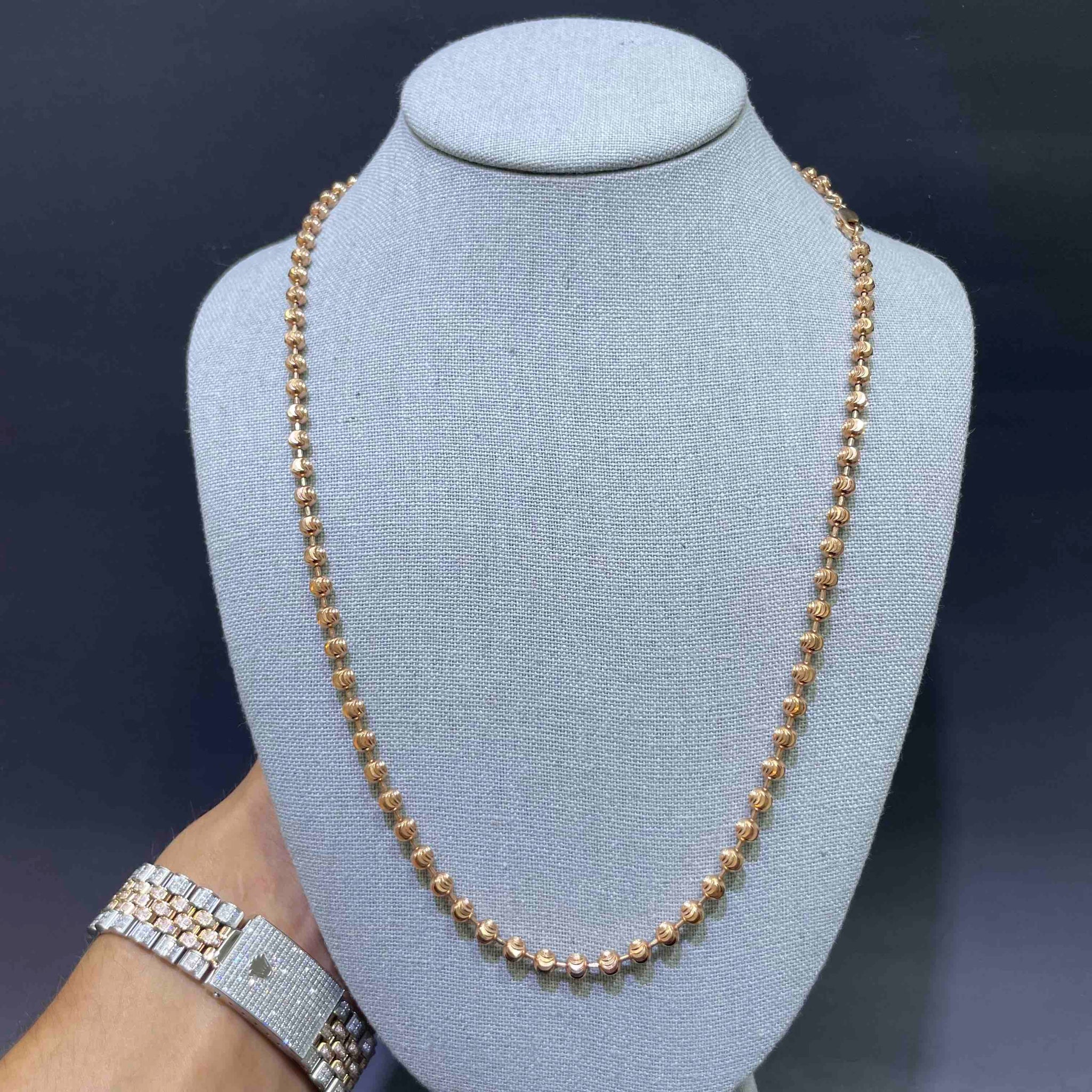 Rose Gold Ball Chain