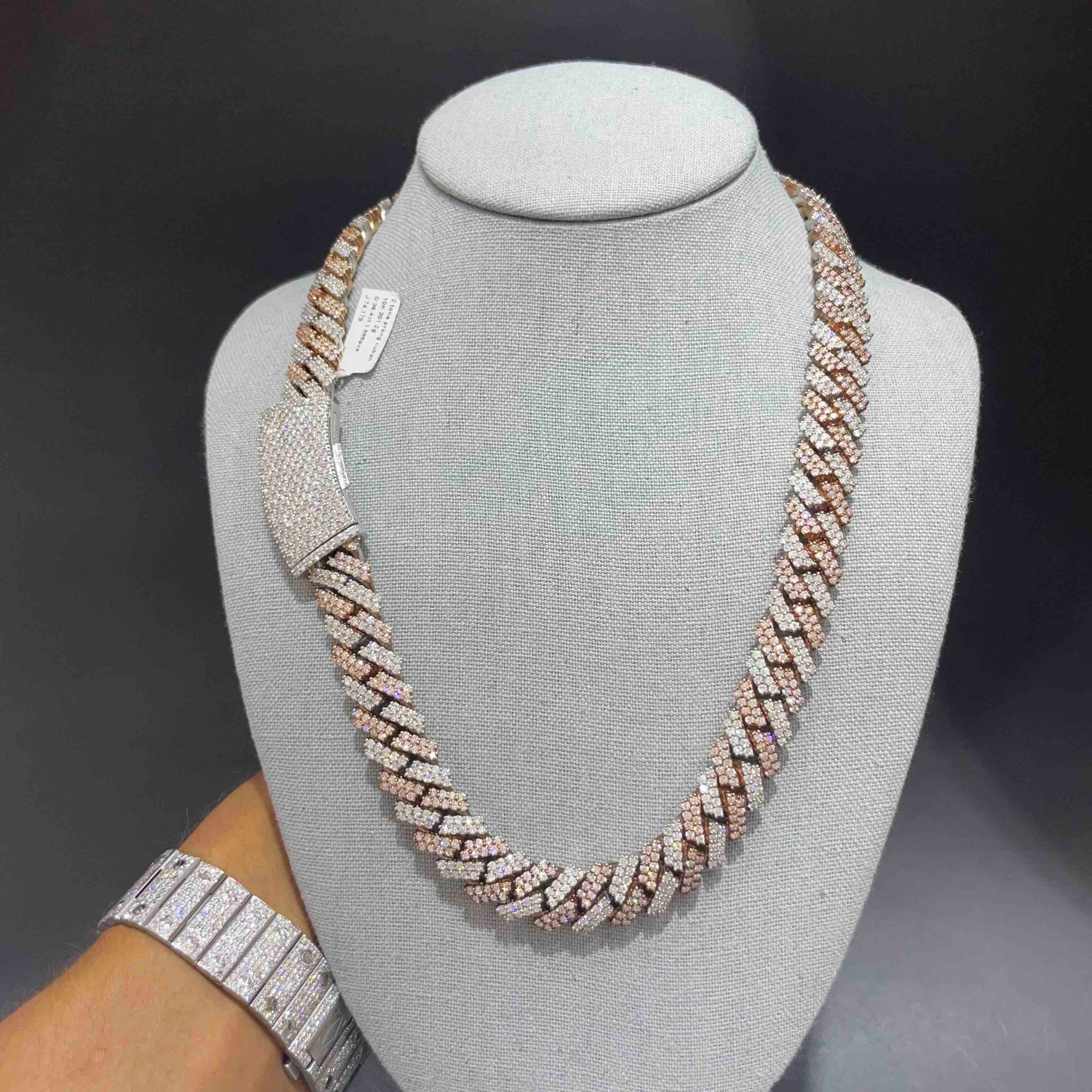 Iced Out Prong Cuban Chain
