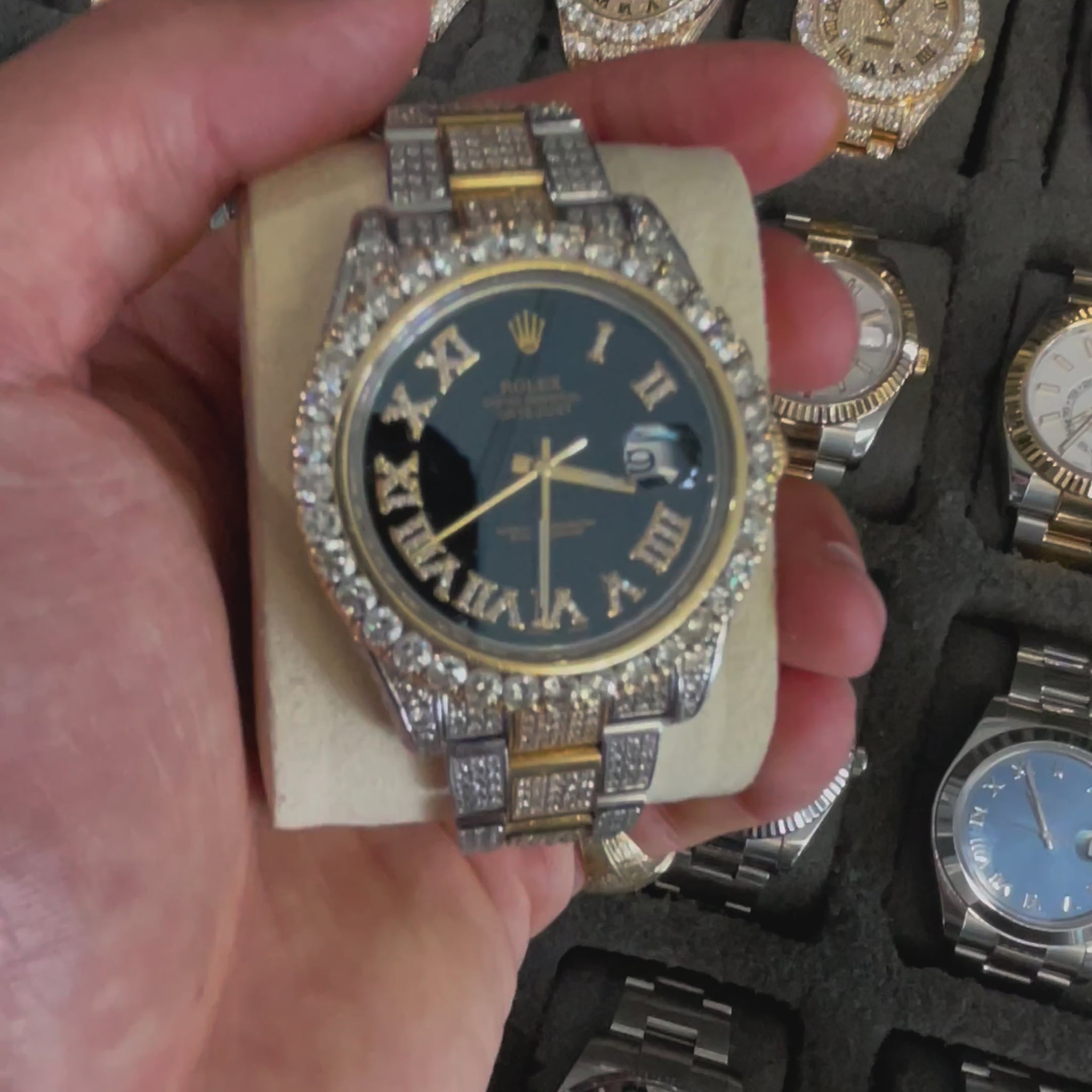 Iced Out Two Tone 41mm Rolex