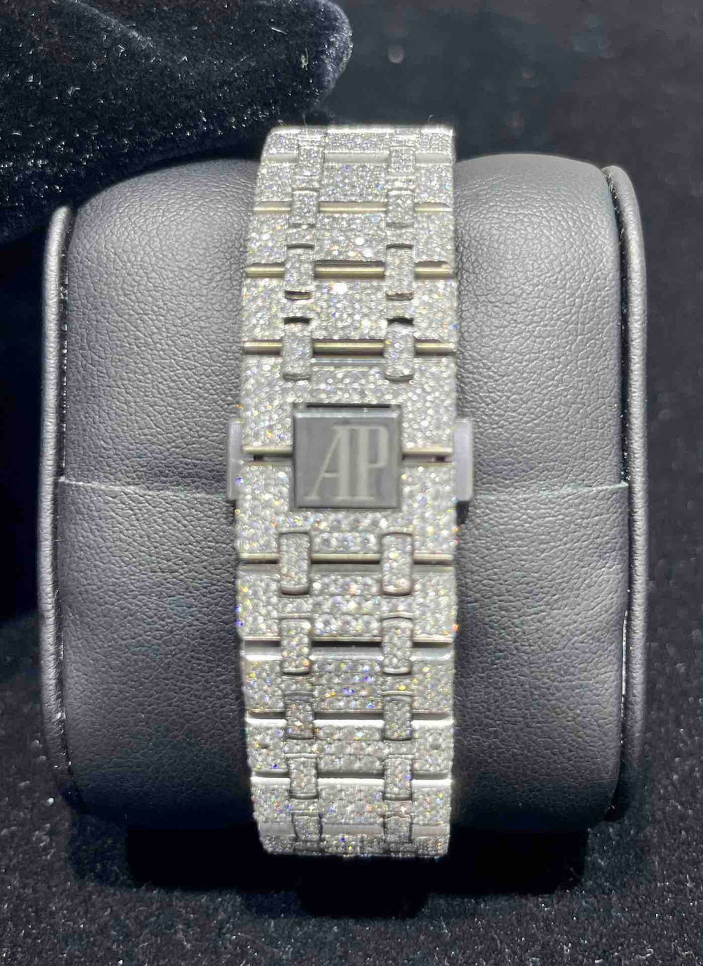 42 cts Bustdown VS-1 Audemars Piguet "AP" | Blue Arabic Dial | Iced Ou